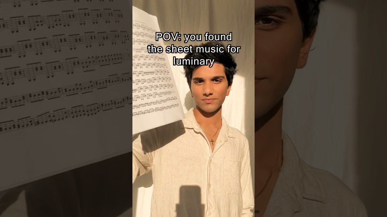 luminary sheet music 🎁 #luminary