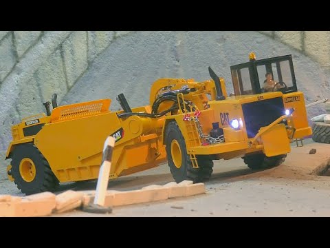 NEW RC 2021 CATERPILLAR 657 LANDSCRAPER! AMAZÍNG AN SPECIAL RC VEHICLES! NEW ENGINE TEST!