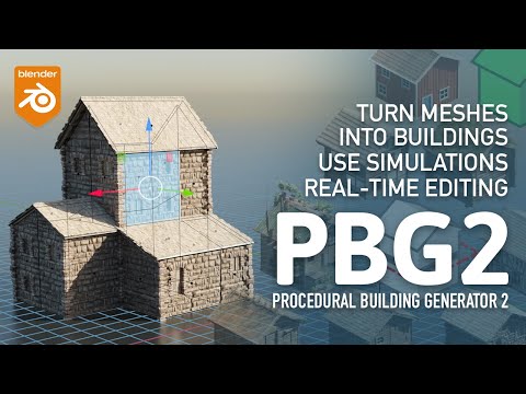 Procedural Building Generator 2 for Blender!