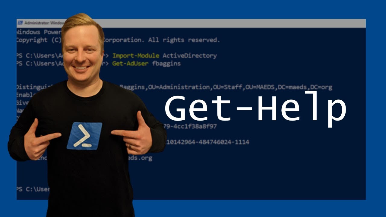 Using Get-Help with PowerShell
