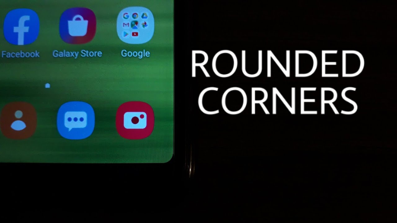 HOW TO GET ROUNDED CORNERS ON FLAT DISPLAY ON ANDROID