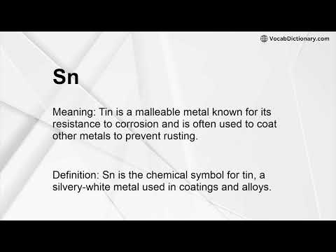 Sn Meaning