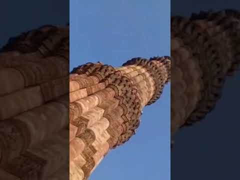 #View full size of Qutub Minar.so long time i was visited there.#feel good.