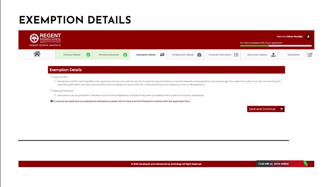 How to Apply Online at Regent Business School | Step-by-Step Application Guide