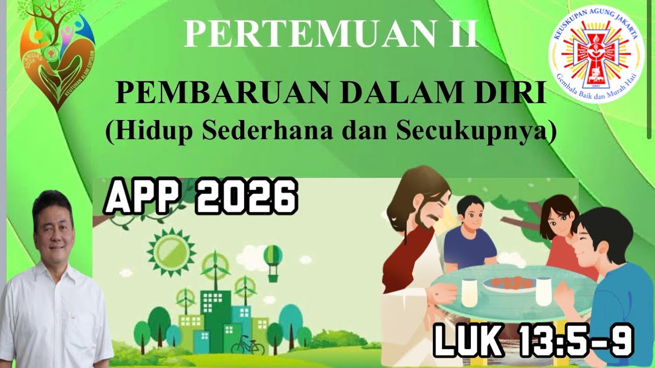 KAJ APP2026 Socialization, Second Meeting, Self-Renewal; Living Simply and Moderately