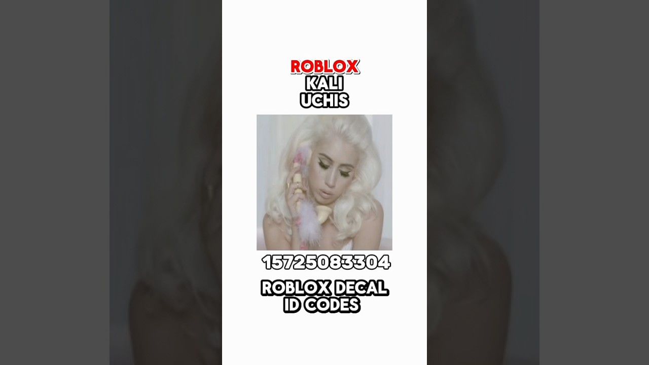 Roblox kali uchis decal poster id codes💓 #roblox #robloxcodes #bloxburg #royalehigh #berryave