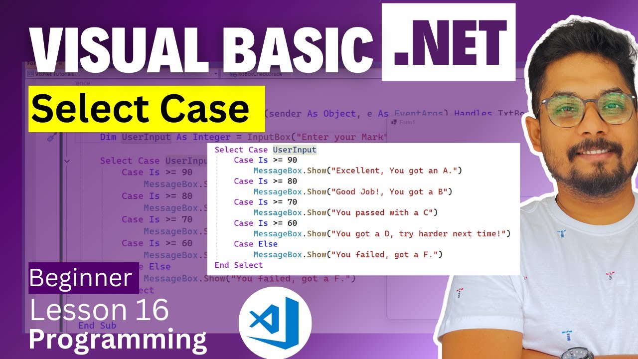 Select Case Example in Visual Basic | Vb.net Select Case