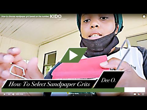 How to choose sandpaper grit based on the number