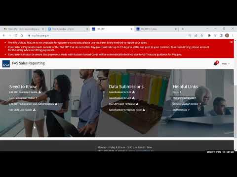 FAS Sales Reporting Portal (SRP) training