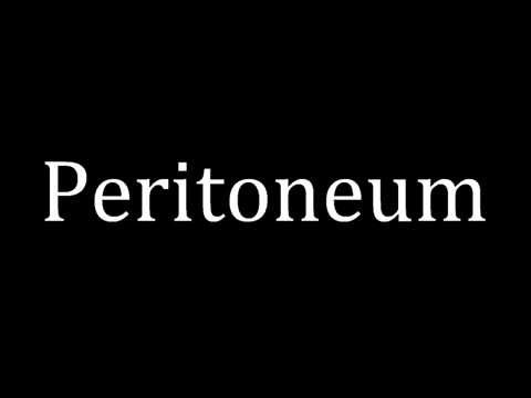 How to pronounce Peritoneum