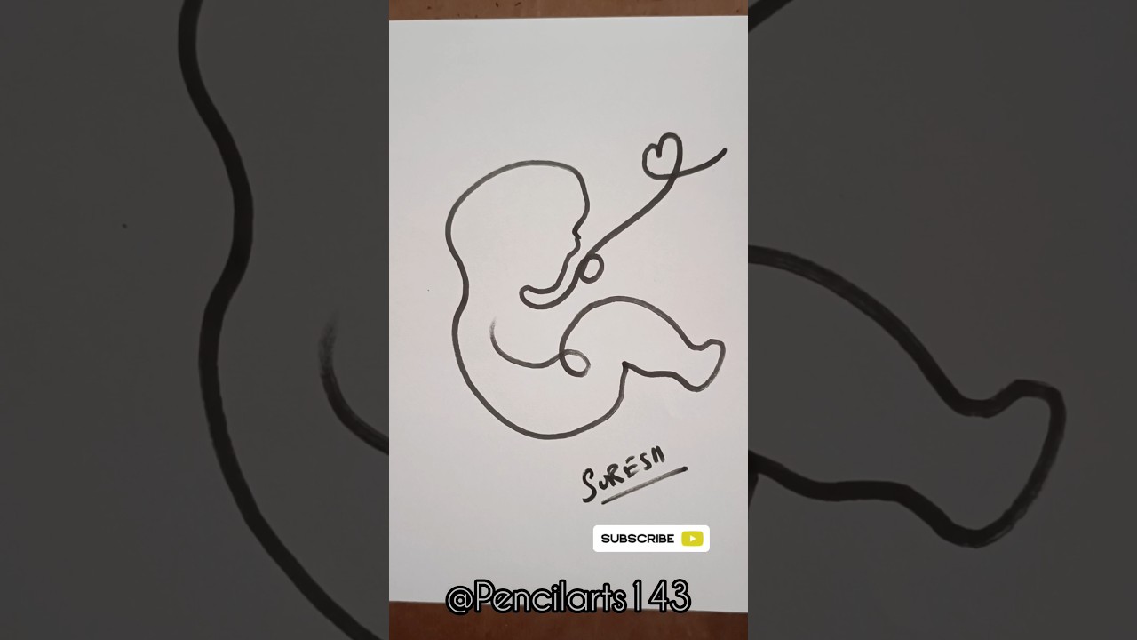 Born Baby Line art