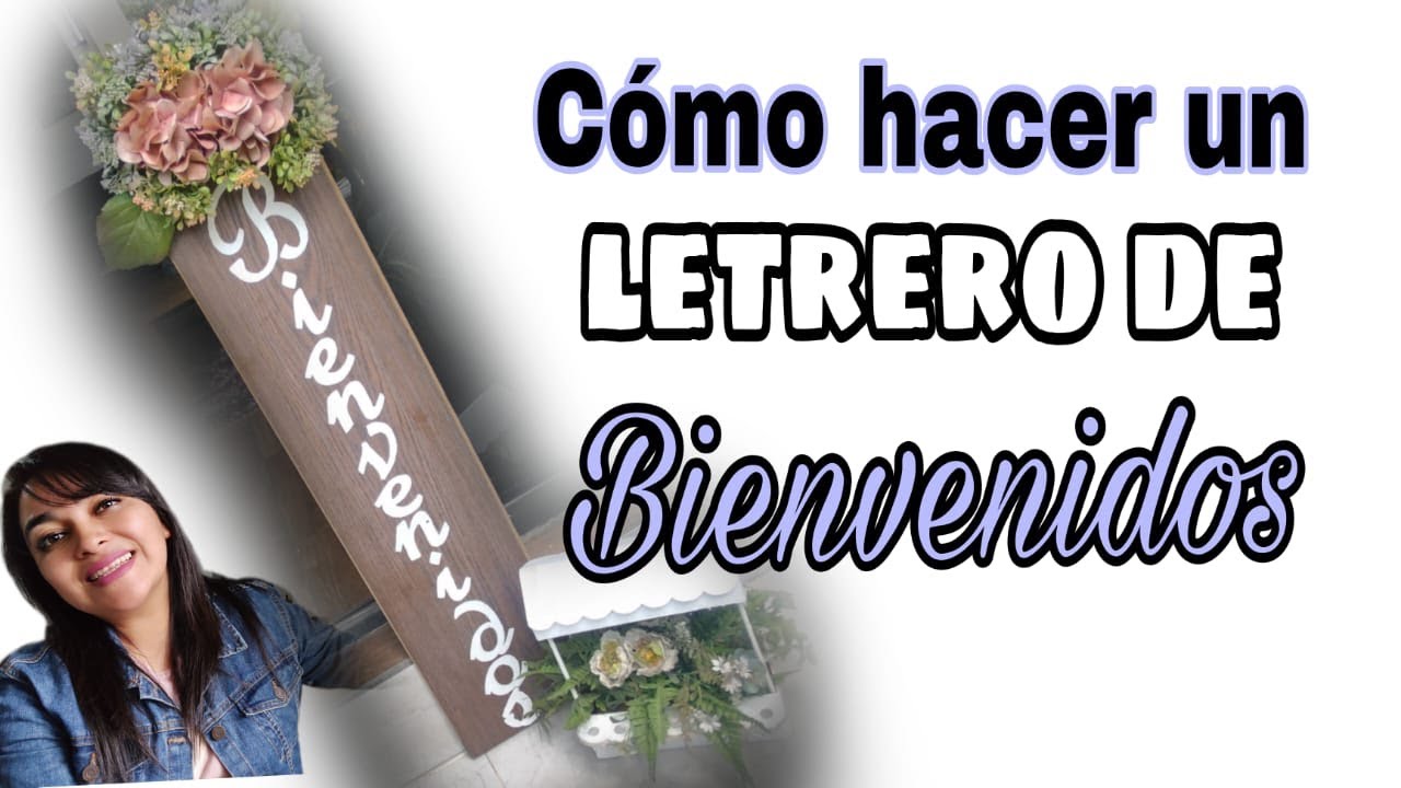 HOW TO MAKE A WELCOME SIGN EASILY AND QUICKLY! ❤️🌸😍