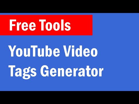 YouTube Video Tags Generator Tool 100% FREE | Create Keywords Rich Title, Tags & Description