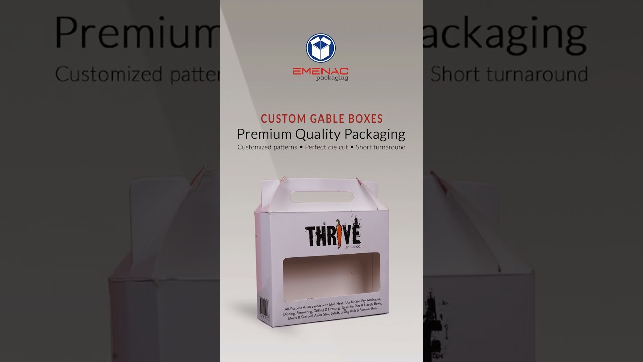 Custom Printed Gable Boxes  #shorts #boxes