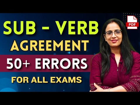 Spotting Error Based on Subject Verb Agreement Video Lecture - Crash Course for SSC MTS / SSC GD ...