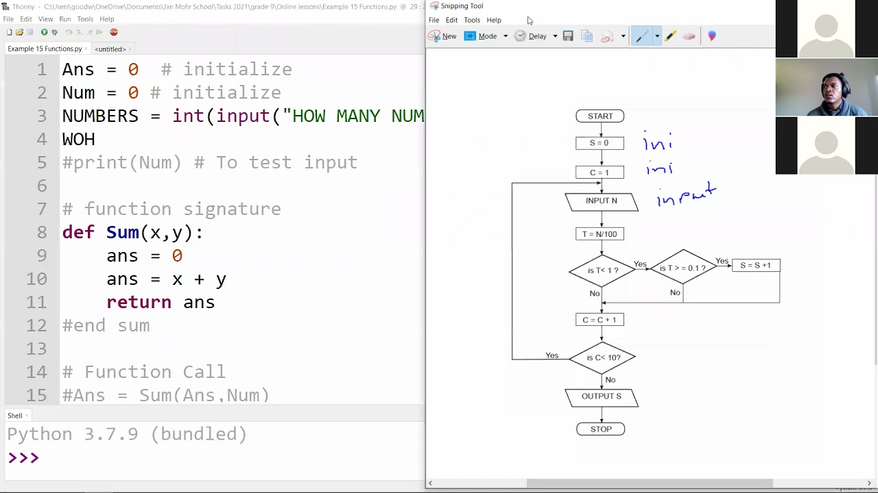 Flow Chart To Python Part 1