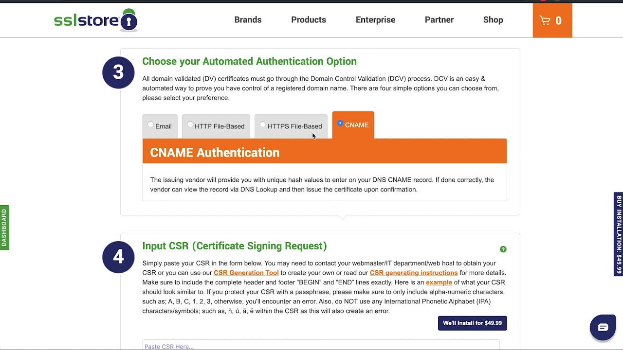 Generating your ssl certificate