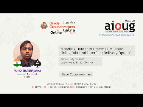 Loading Data into Oracle HCM Cloud Using Inbound Interface Delivery Option - Video By