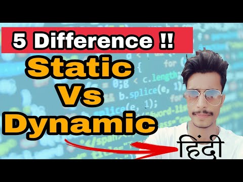 what is static and dynamic website in hindi || Choudhary Suman