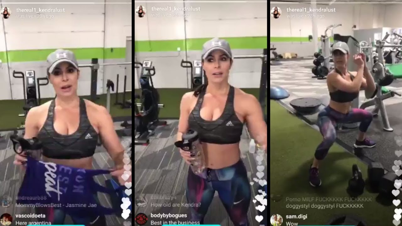 Kendra lust workout seesion | Instagram live 2017