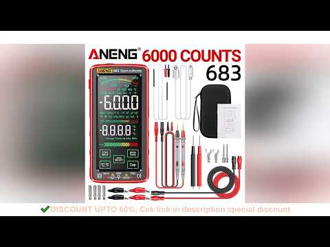 SALE ANENG 683 6000 Counts Multimetro Smart Multimeter High-end Touch Test Rechargeable Multiteste