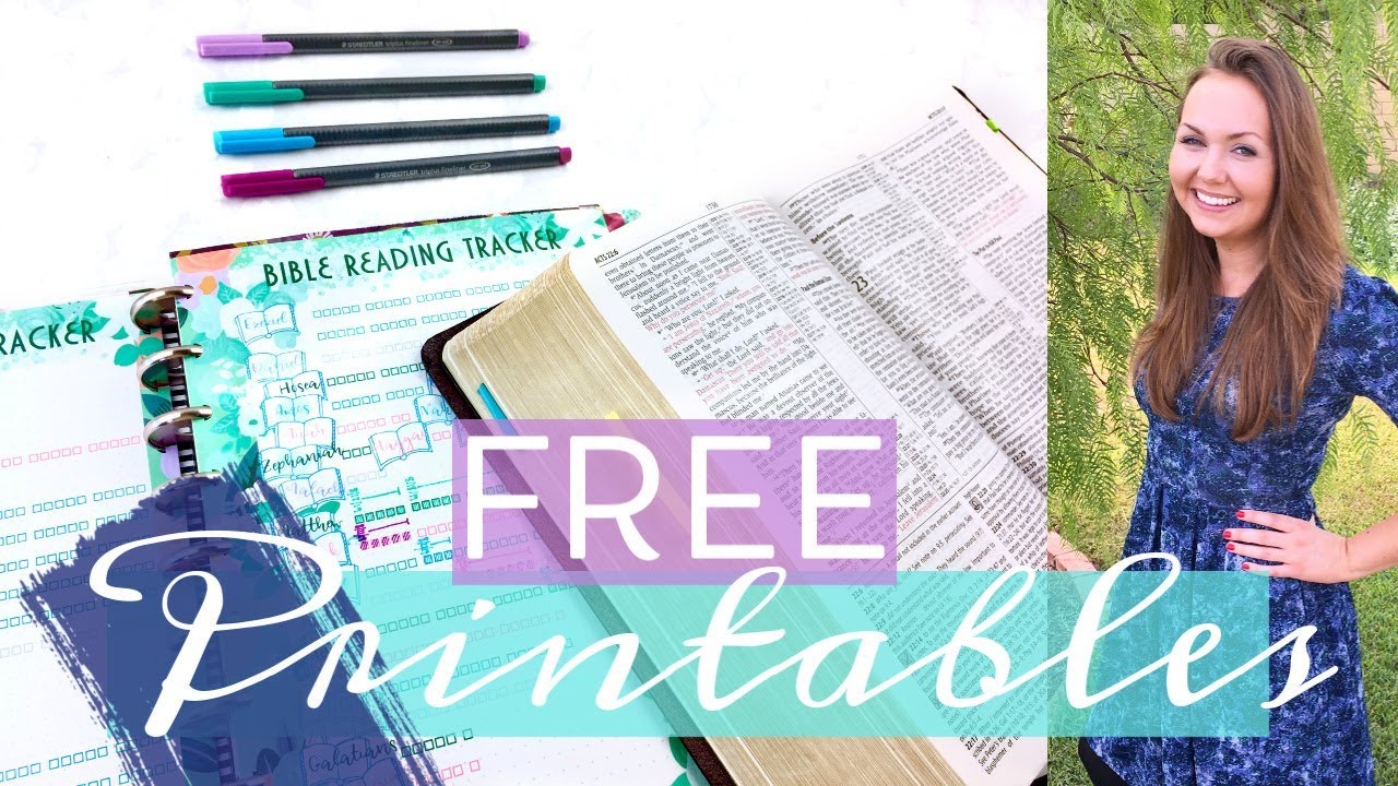 Bible Reading Tracker | Free Printables for Happy Planner