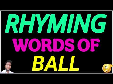 Ball rhyming words | ball ka rhyming word kya hai | 5 Rhyming word of ball