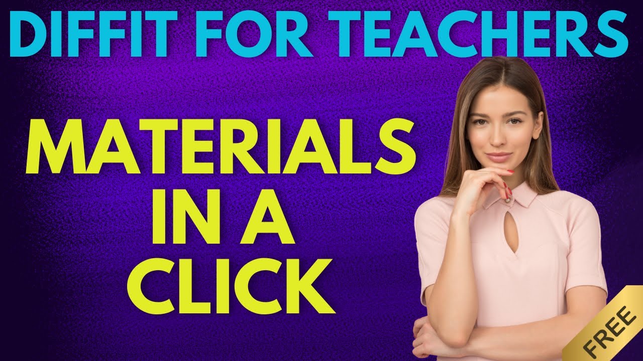 Diffit Tutorial - Teaching Materials For Free In a Click