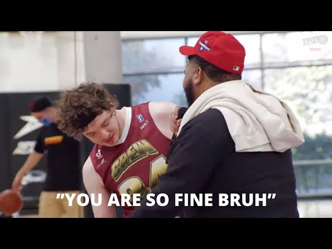 Jack Harlow SUS Halftime Interview At Basketball Tournaments vs. Russ | βYouβre so fine bro"
