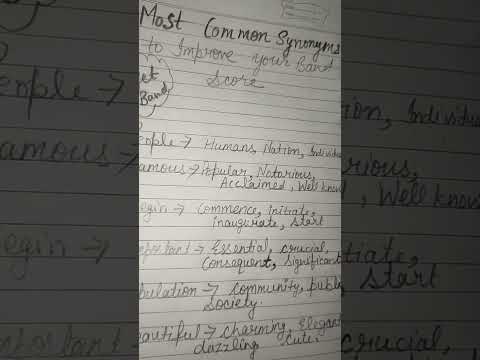 #Ieltspreparation #ielts #target9bandscores #synonyms #bands