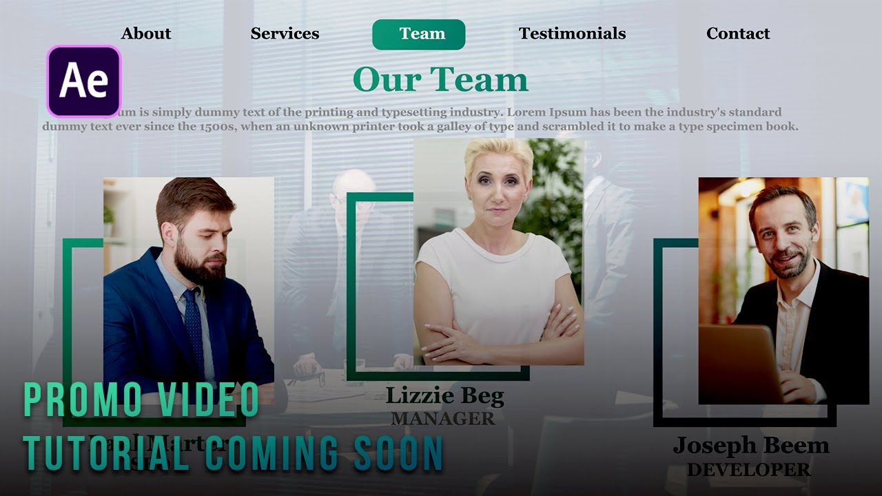 Coming Soon: Promo - Animated Business Company Presentation in After Effects Tutorial