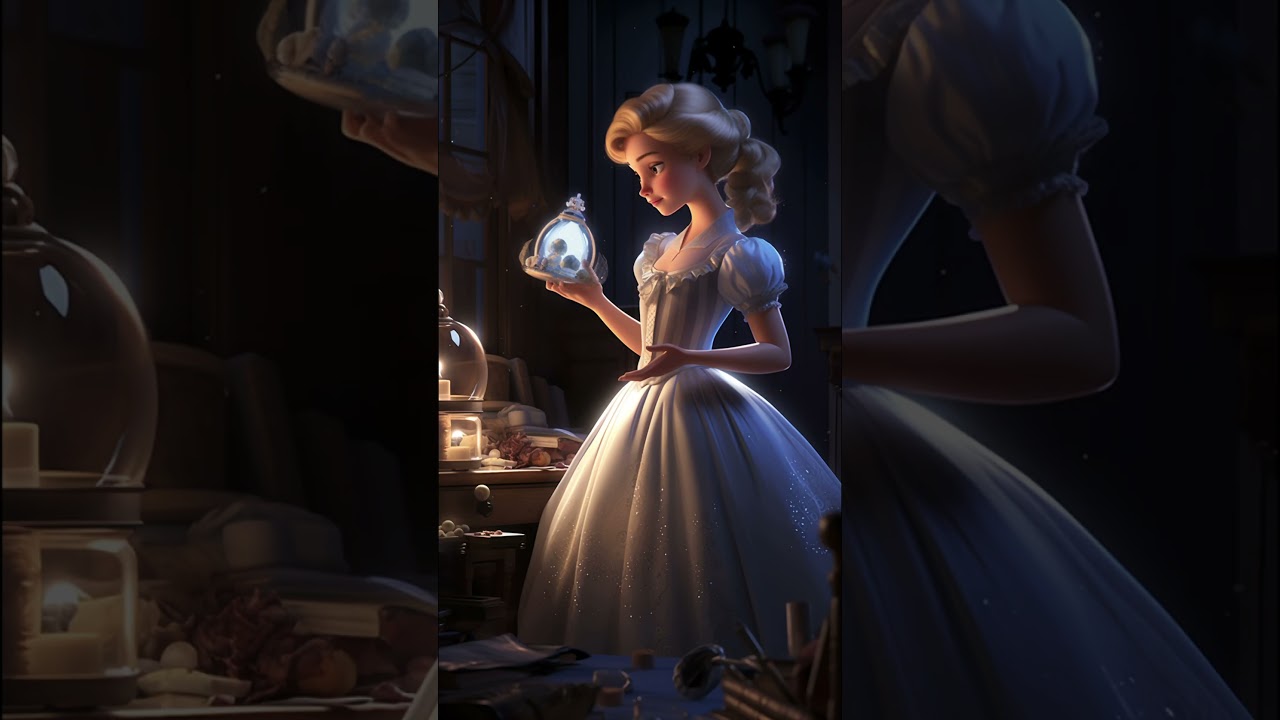 AI Imagines Cinderella as a Pixar Character #aigenerated #shortsdisney #pixar #cinderella #princess