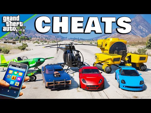 GTA 5 - VEHICLES CHEAT CODES 💥Submarine, Racing Cars (2024)