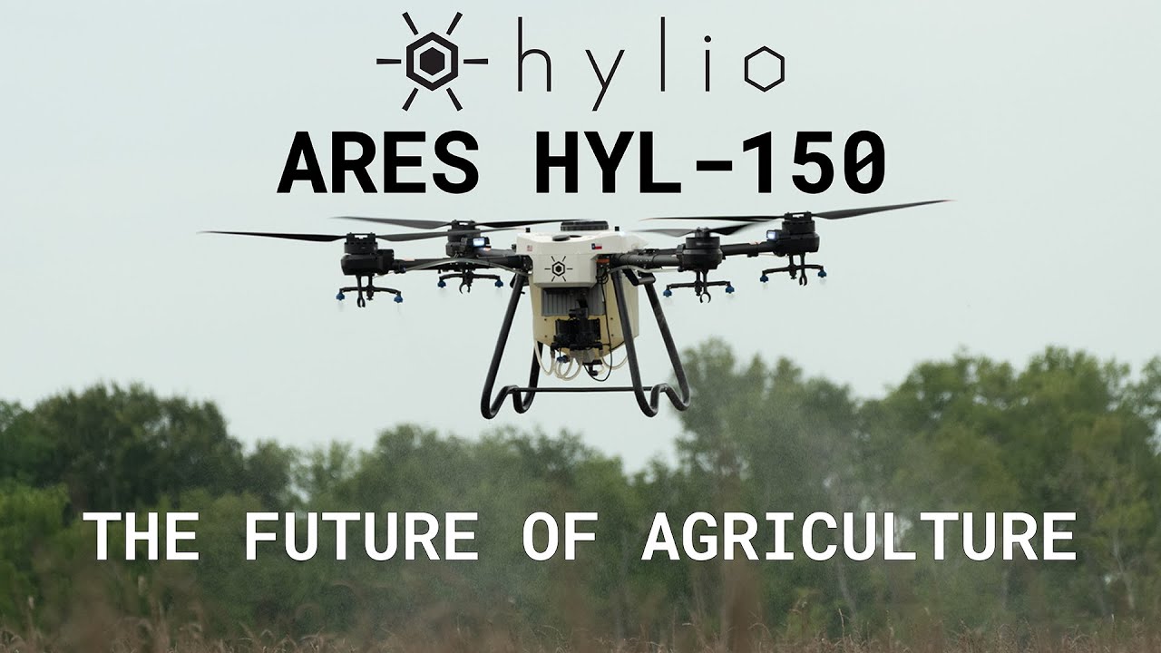American-Made Drone ARES: HYL-150 Sprays 70 Acres/Hour! | Precision Agriculture | Hylio