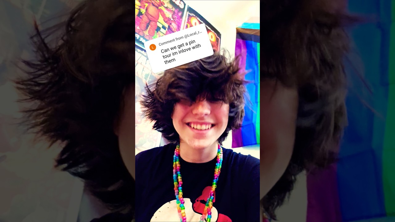 Pin tour!! #pins #me #emo #tour #fyp #shorts #fun #accessories #relatable #femboy #fandom