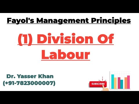 Fayol's Management Principles - (1) Division Of Labour