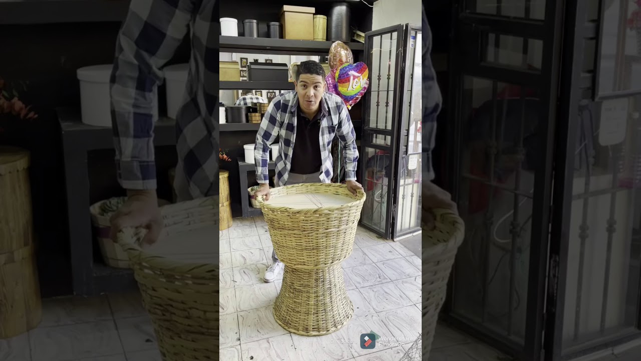 Canasta de rosas