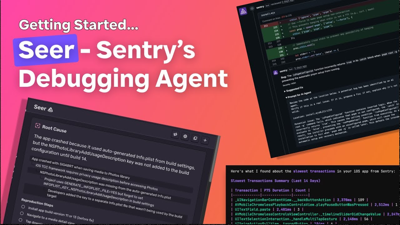 Getting Started with Seer - Sentry's AI Debugging Agent
