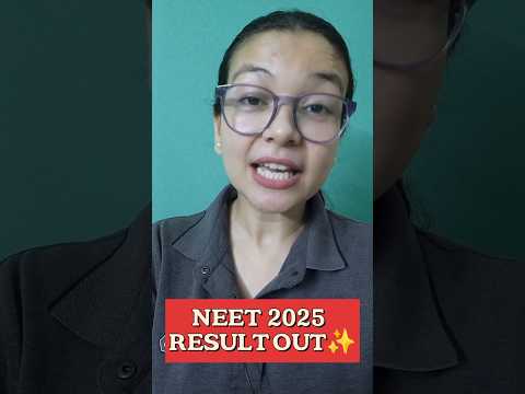 🚨 NEET 2025 Result Out! | Check Your Score Now | Comment your Results ✨️🎉 #neetresult #nta #neetexam