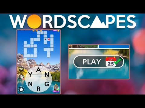 Wordscapes Daily Puzzle Answers 25 June 2025