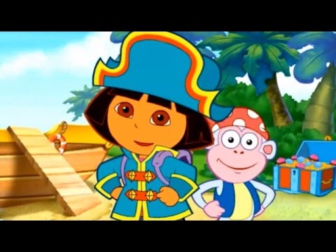 Dora the Explorer Dora's Pirate Boat Treasure Hunt. Games for kids Online