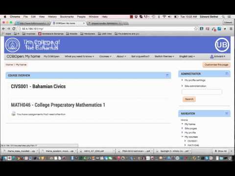 Getting familiar with the Moodle UI