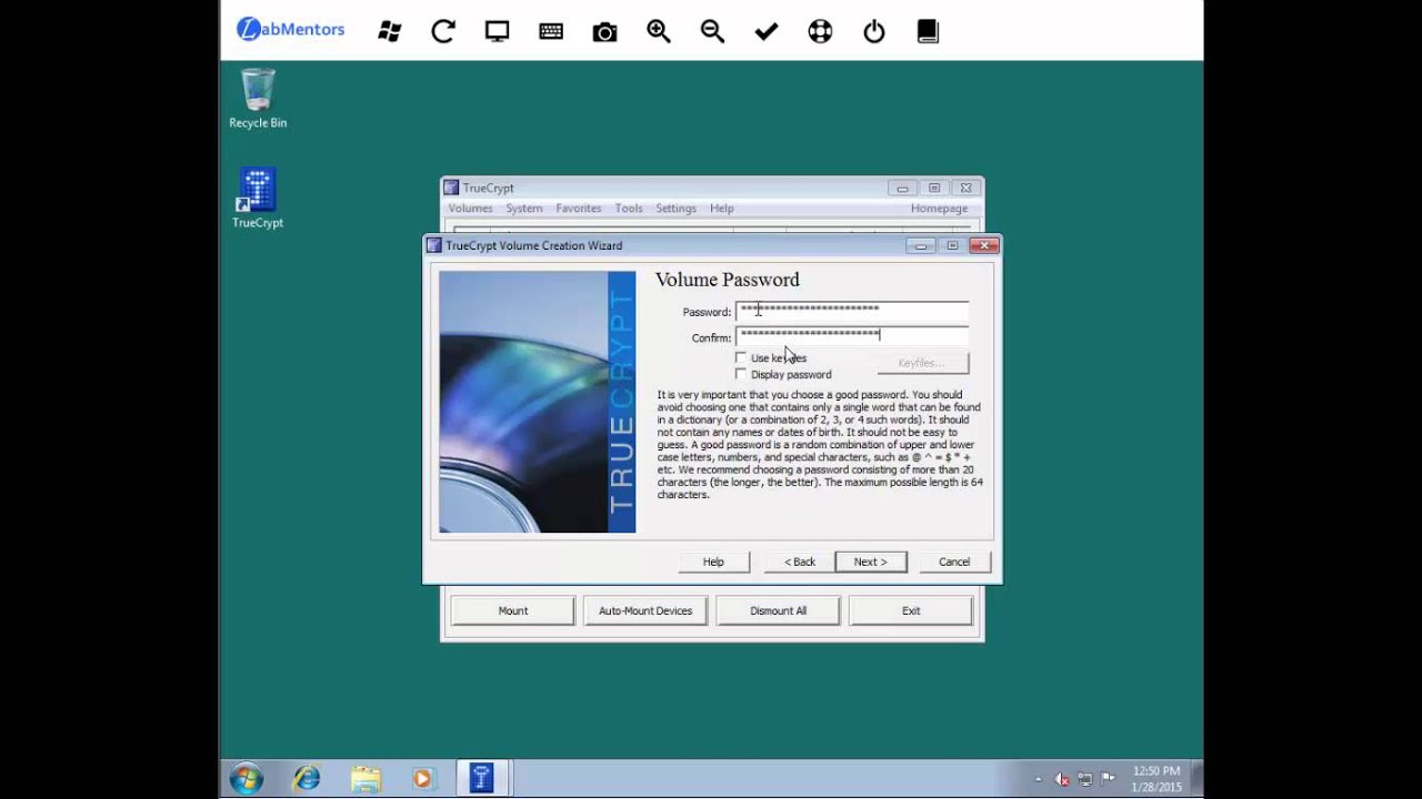 Security+5e Lab5-6: Using TrueCrypt