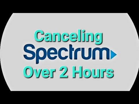 Canceling Spectrum Cable