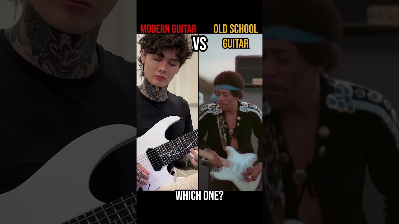 Modern Guitar Players vs Old-school Guitar Players? #jimihendrix #guitarsolo #rockandroll