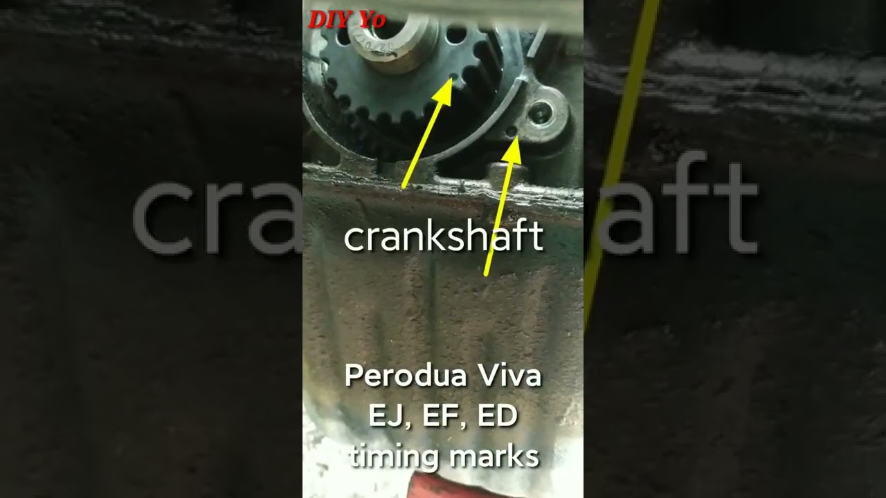 Perodua Viva EJ, EF, ED (1.0, 850, 660) timing marks