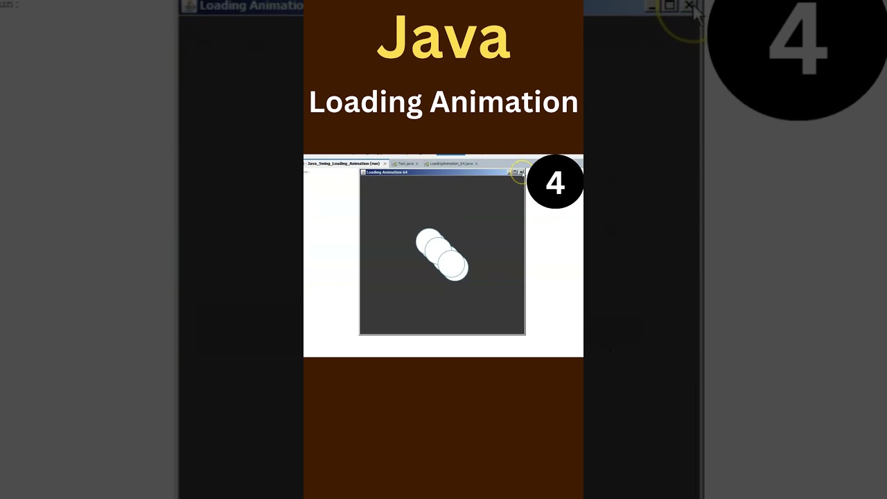 Java Swing Tutorial: Rotating Circles Animation