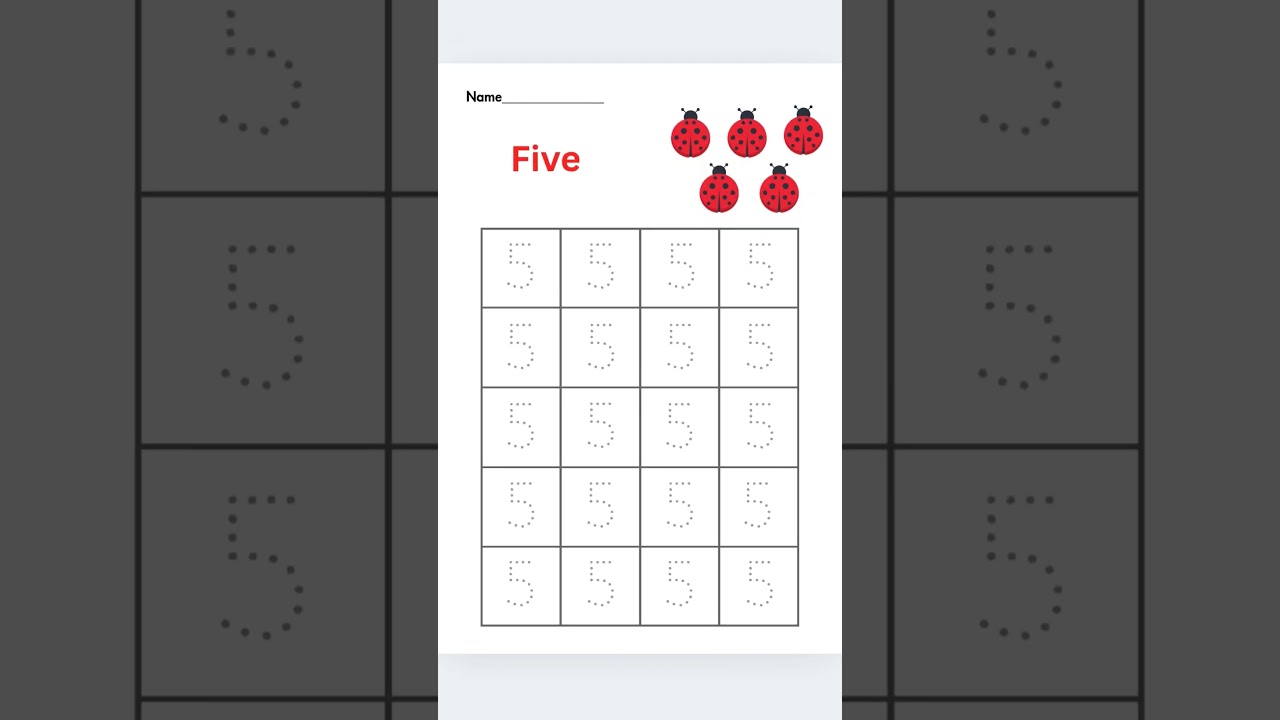 Maths numbers tracing printable worksheets for nursery LKG kids. Learn numbers writing and tracing.