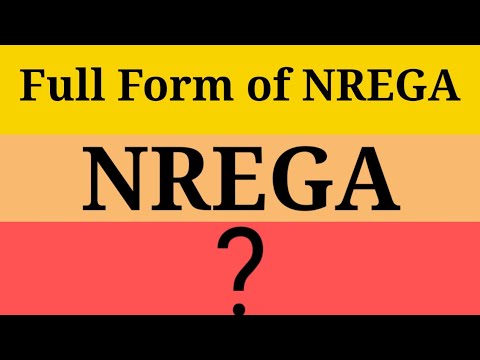Full Form of NREGA/ NREGA Full Form