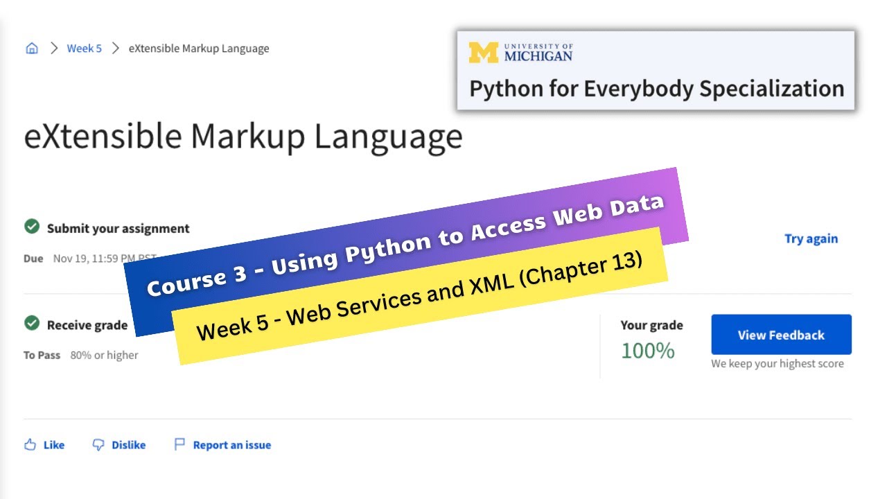 using python to access web data week 5 assignment || Python for Everybody Specialization